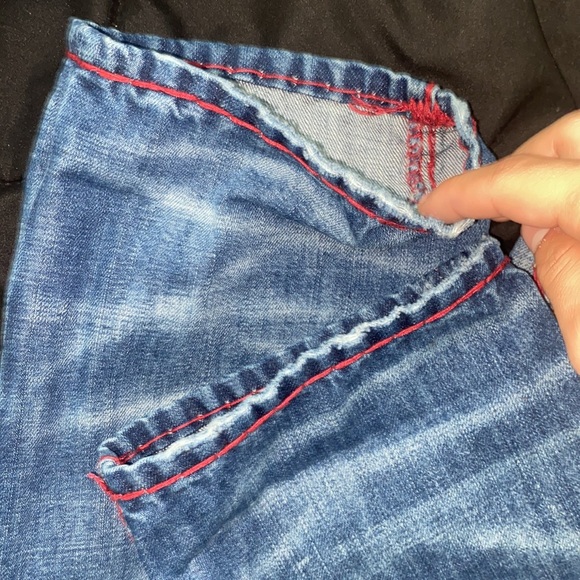 True Religion | Jeans | True Religion Ricky Red Stitch Size 28 | Poshmark